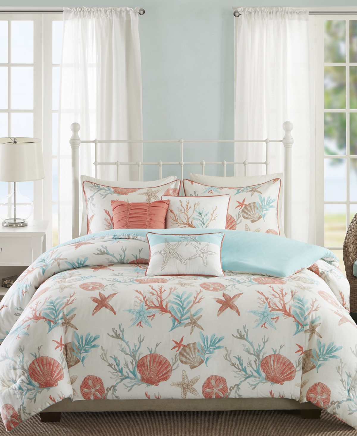 Click here for Madison Park Pebble Beach 6-Pc. Duvet Cover Set  F... prices