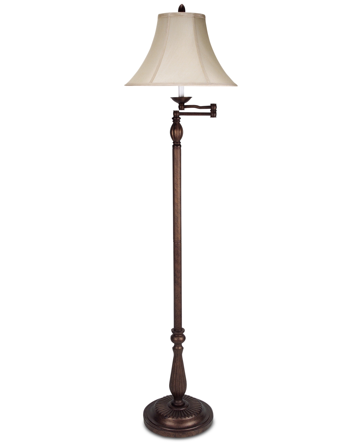 Click here for Cal Lighting Indo Swing Arm Floor Lamp - Ant Rt prices