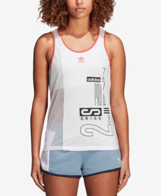 adidas Originals Active Icons Mesh-Blocked Tank Top - Macy's