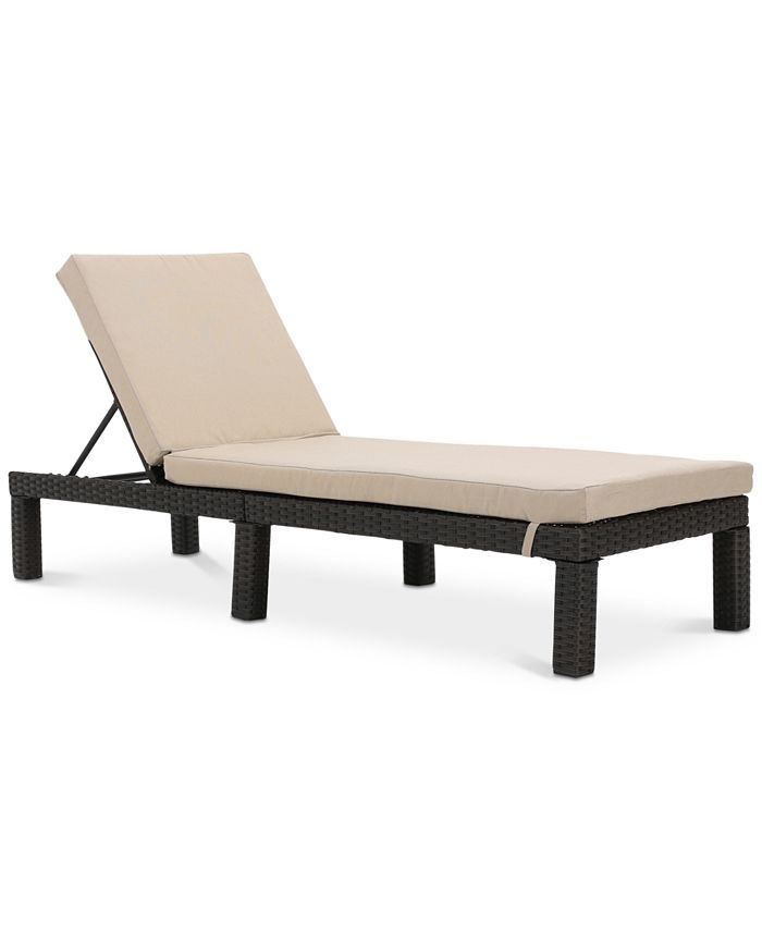 Noble House Logan Outdoor Chaise Lounge - Macy's