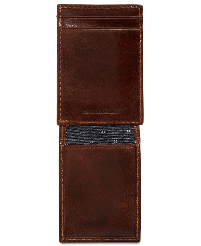 Levi's Men's RFID Front-Pocket Leather Wallet - Macy's