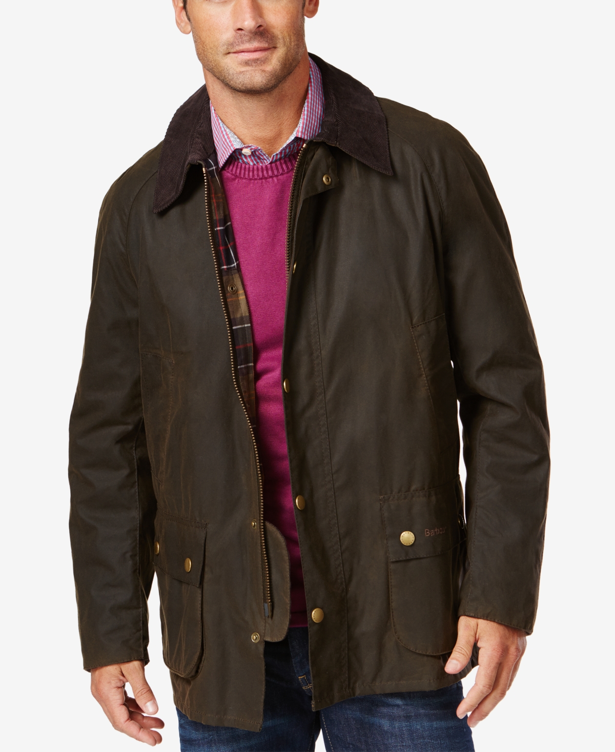 Click here for Barbour Mens Ashby Wax Jacket - Mid Olive prices