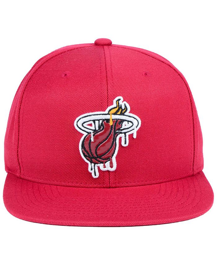 Mitchell & Ness Miami Heat Dripped Snapback Cap - Macy's