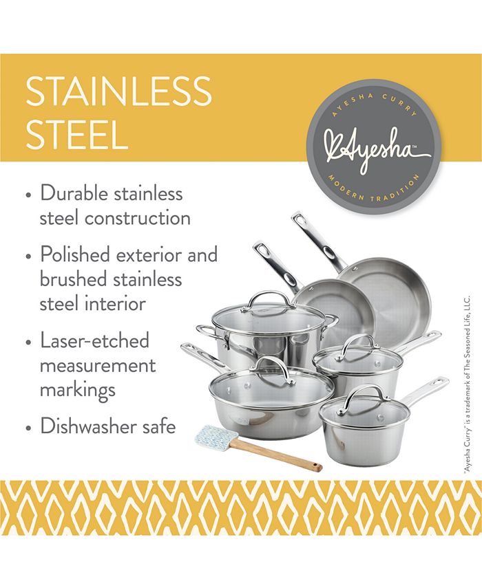 Ayesha Curry 10" Stainless Steel Skillet - Macy's