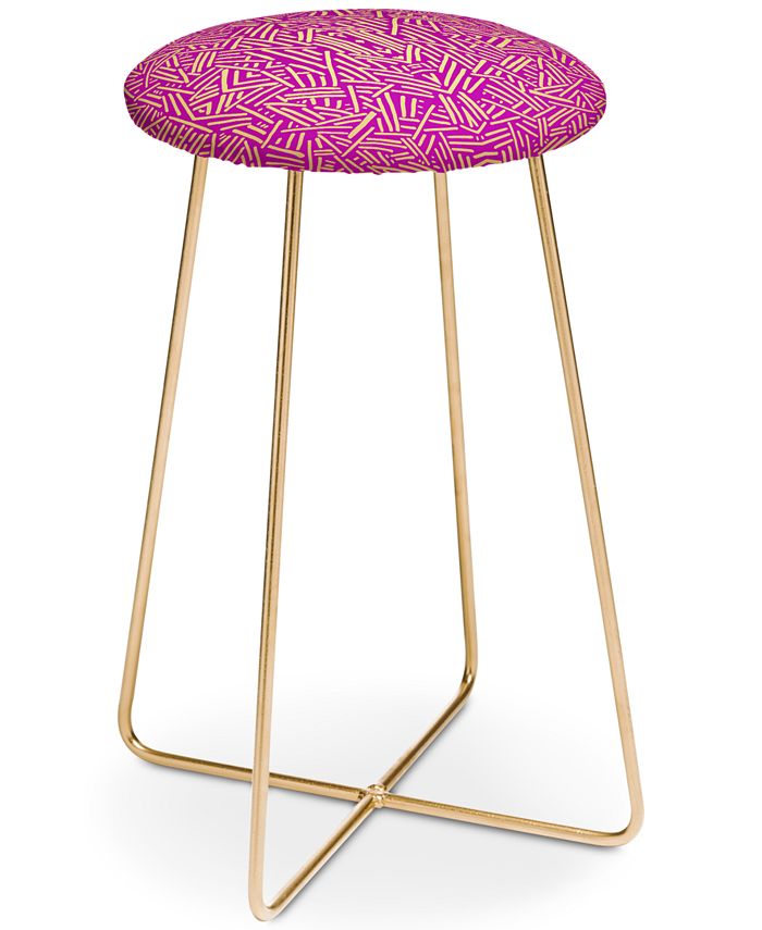 Deny Designs Jacqueline Maldonado Raspberry Counter Stool - Macy's