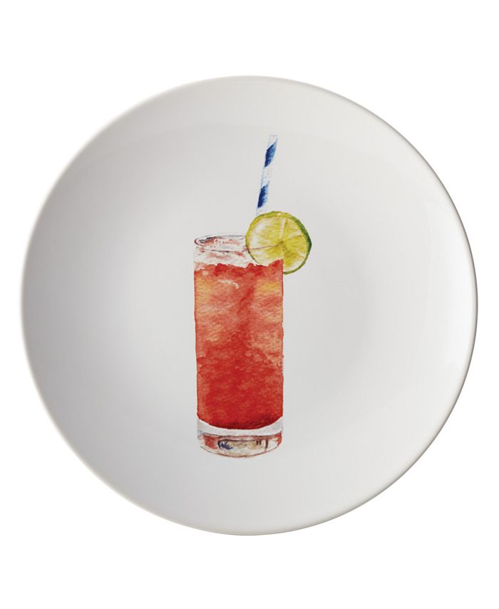 Rachael Ray Cocktails 4-Pc. Stoneware Party Plate Set - Macy's