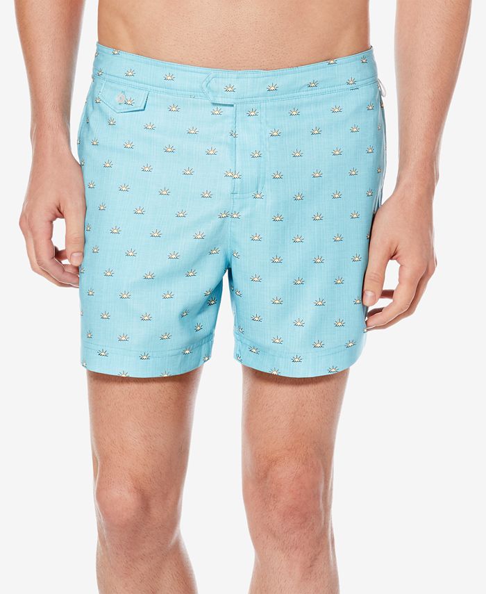 Original Penguin Men's Sunshine Graphic-Print 6" Swim Trunks - Macy's
