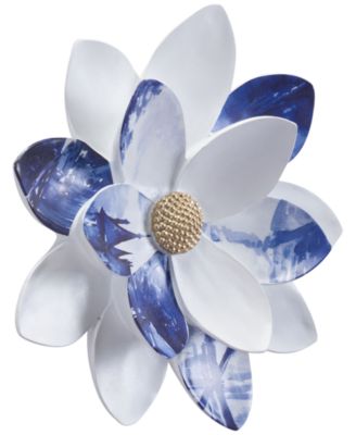 Zuo Margarita Small Wall Decor White & Blue - Macy's