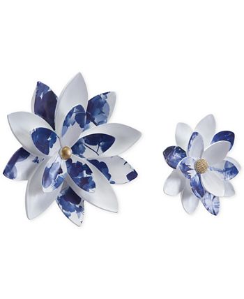 Zuo Margarita Small Wall Decor White & Blue - Macy's