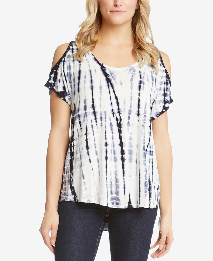 Karen Kane High Low Cold Shoulder Top Macys
