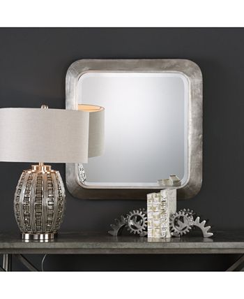 Uttermost Verea Metallic Silver Mirror - Macy's