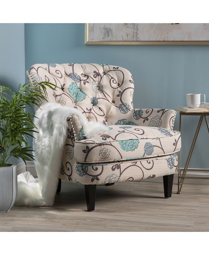 Noble House Gillen Club Chair - Macy's