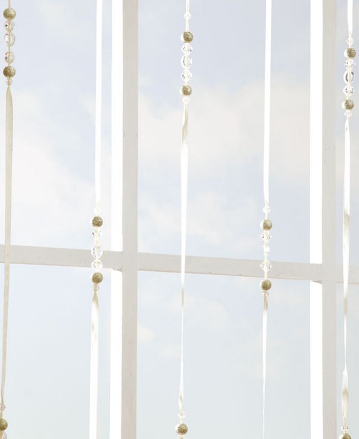 Croscill Chrysalis 40" x 84" Beaded Strand Window Panel - Macy's