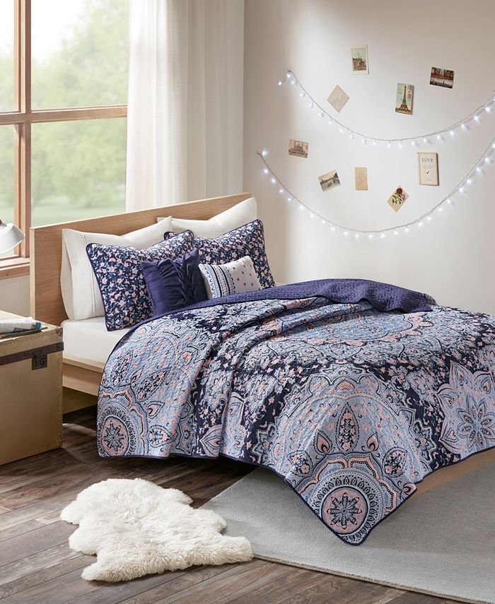 Intelligent Design Odette Boho Reversible 5-Pc. Full/Queen Quilted ...