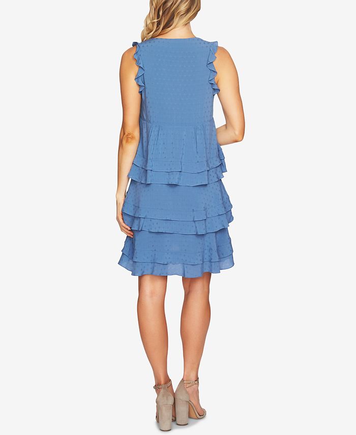 CeCe Ruffled V-Neck Dress - Macy's