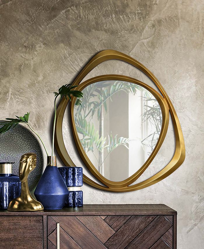 Furniture Goldie Large Triangle Mirror, Quick Ship - Macy's