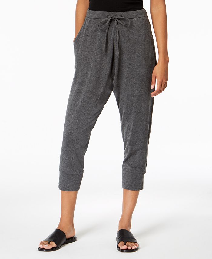 Eileen Fisher Tencel® Cropped Drawstring Pants, Regular & Petite - Macy's