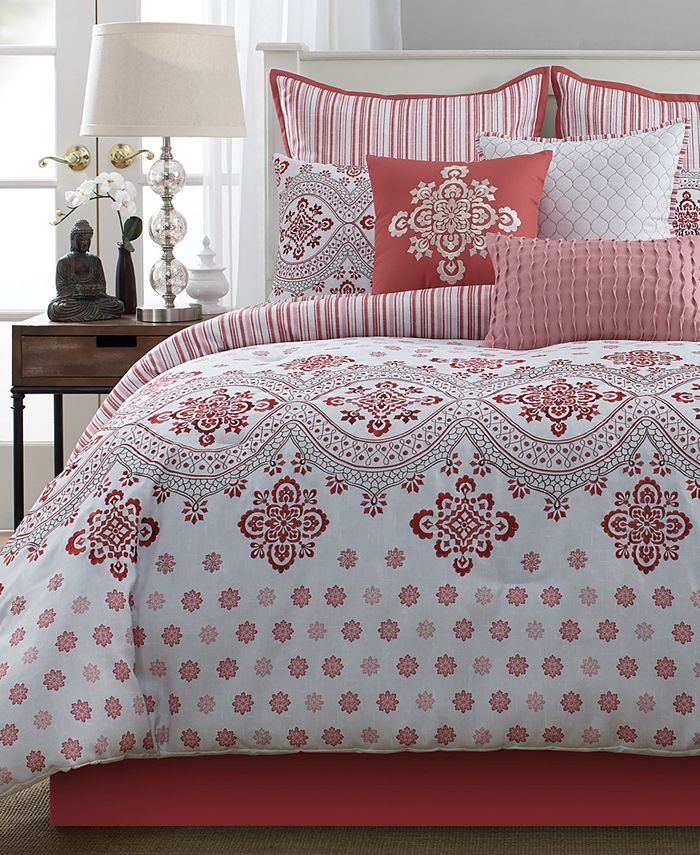 Ellison First Asia Alba 7-Pc. Queen Comforter Set - Macy's