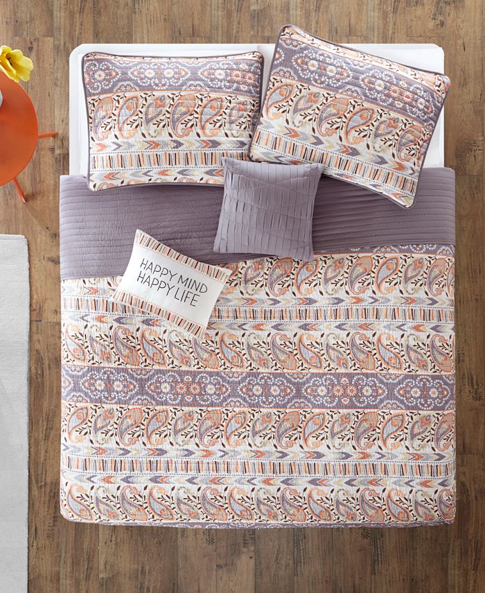 Intelligent Design Mirabelle Reversible 4-Pc. Quilted Twin/Twin XL ...