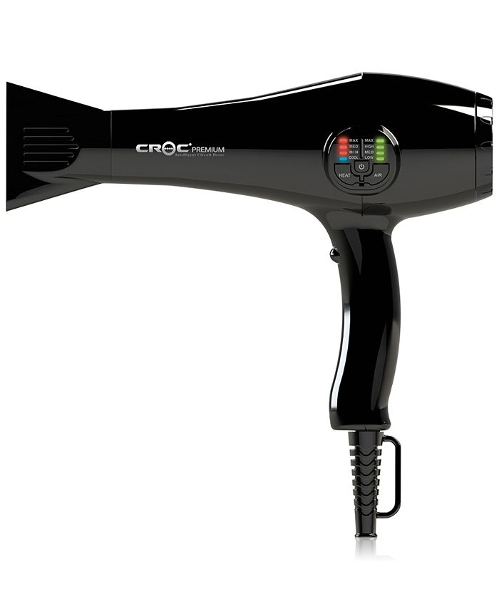 Croc Premium IC Blow Dryer (Black), from PUREBEAUTY Salon & Spa - Macy's