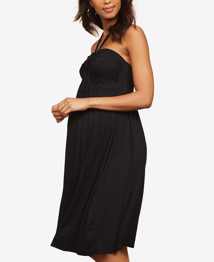 Motherhood Maternity Jessica Simpson Maternity Halter Dress - Macy's