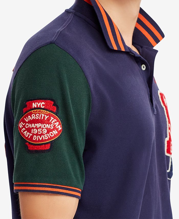 Polo Ralph Lauren Men's Big & Tall Patch Classic Fit Cotton Mesh Polo ...