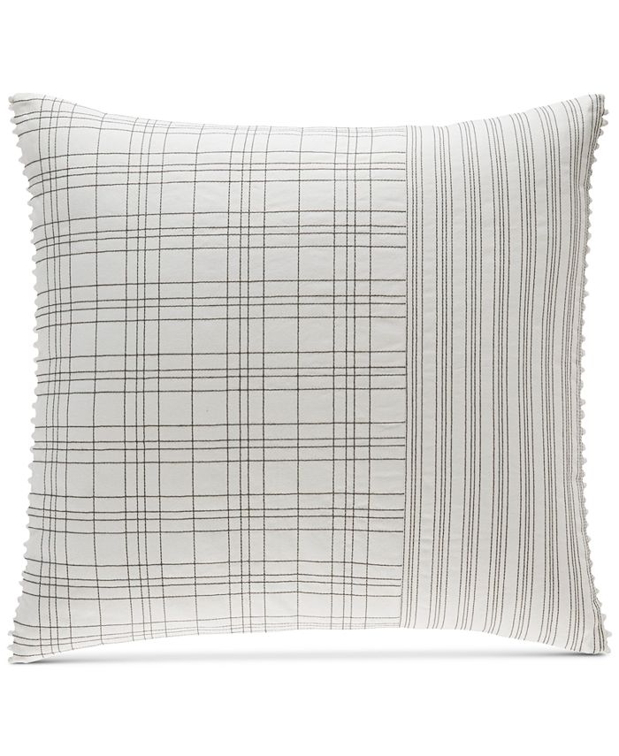 ED Ellen Degeneres Greystone White European Sham - Macy's