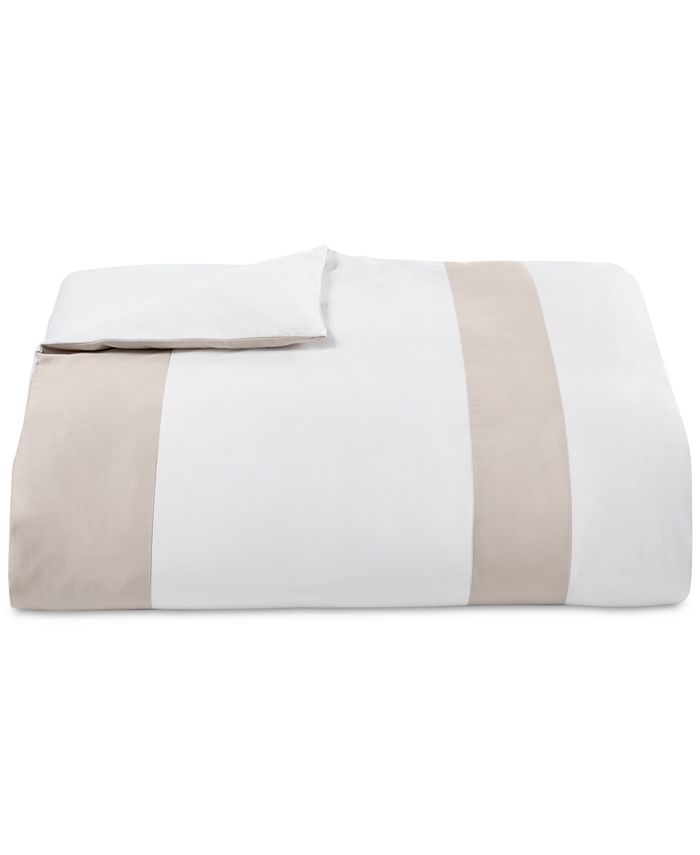 Charter Club Colorblock Black 3-Pc. King Duvet Cover Set, Created for ...