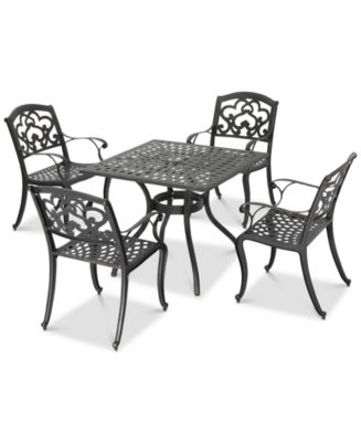 Shea Outdoor 5-Pc. Dining Set (1 Table & 4 Chairs), Quick Ship - Macy's
