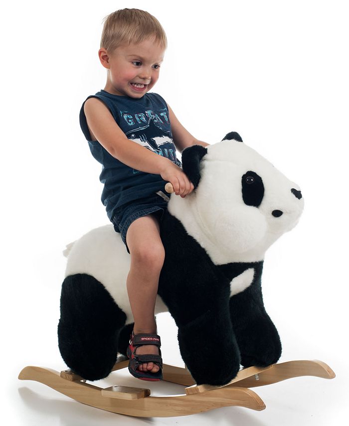 Trademark Global Happy Trails Panda Bear Rocking Animal, 20" x 30" x 14 ...