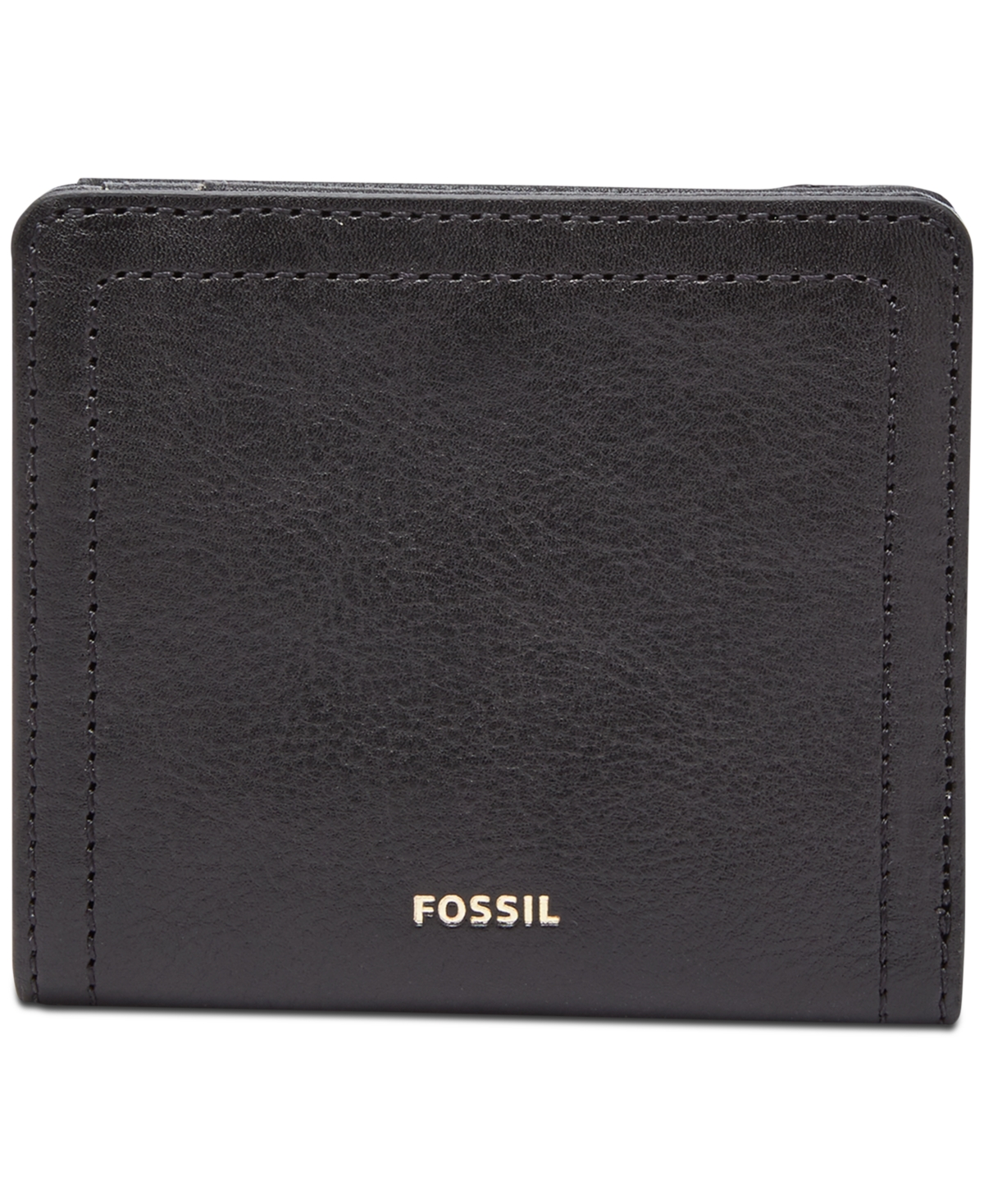 Click here for Fossil Logan Leather Small Bifold Wallet - Black/G... prices