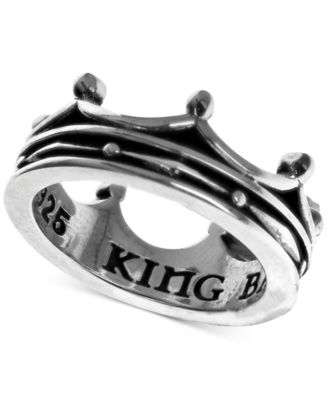 King Baby Women's Crown Ring in Sterling Silver - Macy's