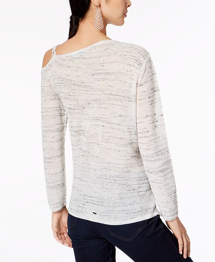 INC International Concepts I.N.C. Drawstring One-Shoulder Top, Created ...