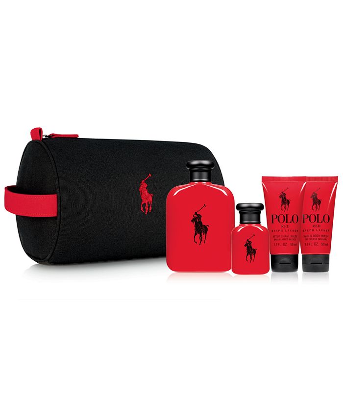 Ralph Lauren Men's 5-Pc. Polo Red Travel Set - Macy's