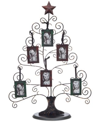 Godinger Philip Whitney Medium Christmas Tree Picture Holder & 6 Frames ...