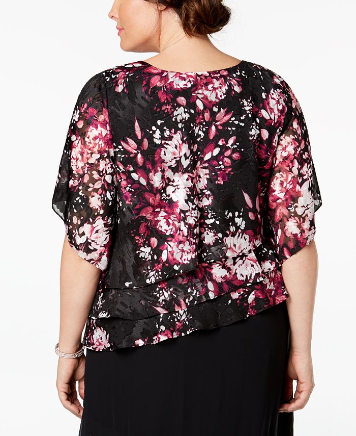Alex Evenings Plus Size Tiered Top - Macy's