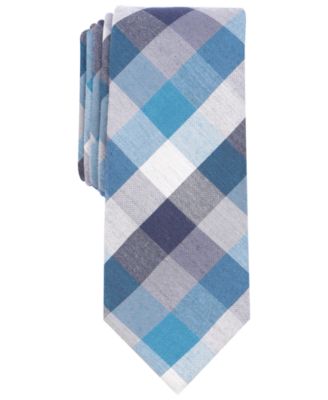 Bar III Men's Carvec Check Skinny Tie, Created for Macy's - Macy's