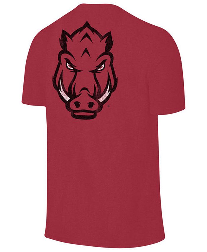 Retro Brand Men's Arkansas Razorbacks Team Stacked Dual Blend T-Shirt ...
