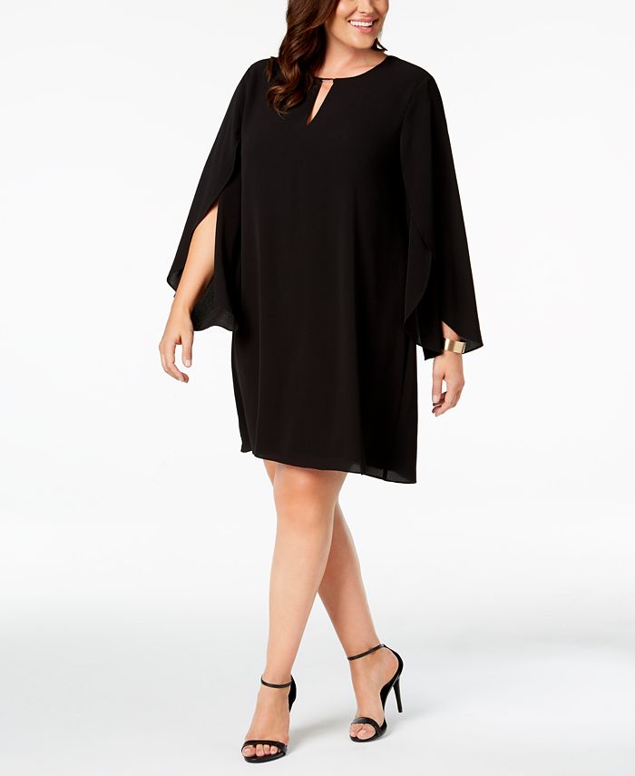 kensie Plus Size Keyhole Shift Dress - Macy's