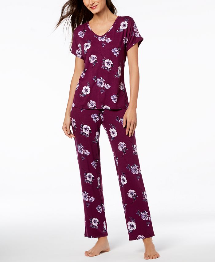 INC International Concepts INC Lace Cutout Pajama Set, Created for Macy ...