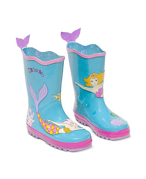 Kidorable Little Girls Mermaid Rain Boots & Reviews - Kids' Shoes ...