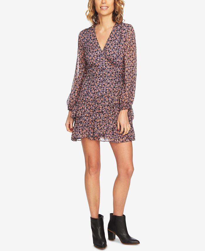 1.STATE Ruffled Faux-Wrap Dress - Macy's