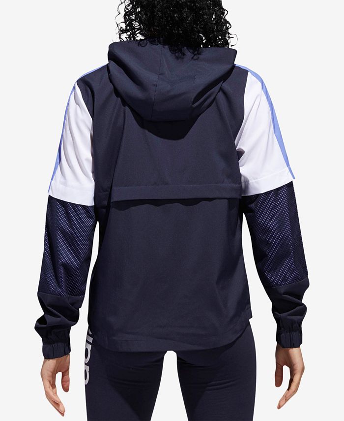 adidas Sport ID Colorblocked Hooded Windbreaker - Macy's