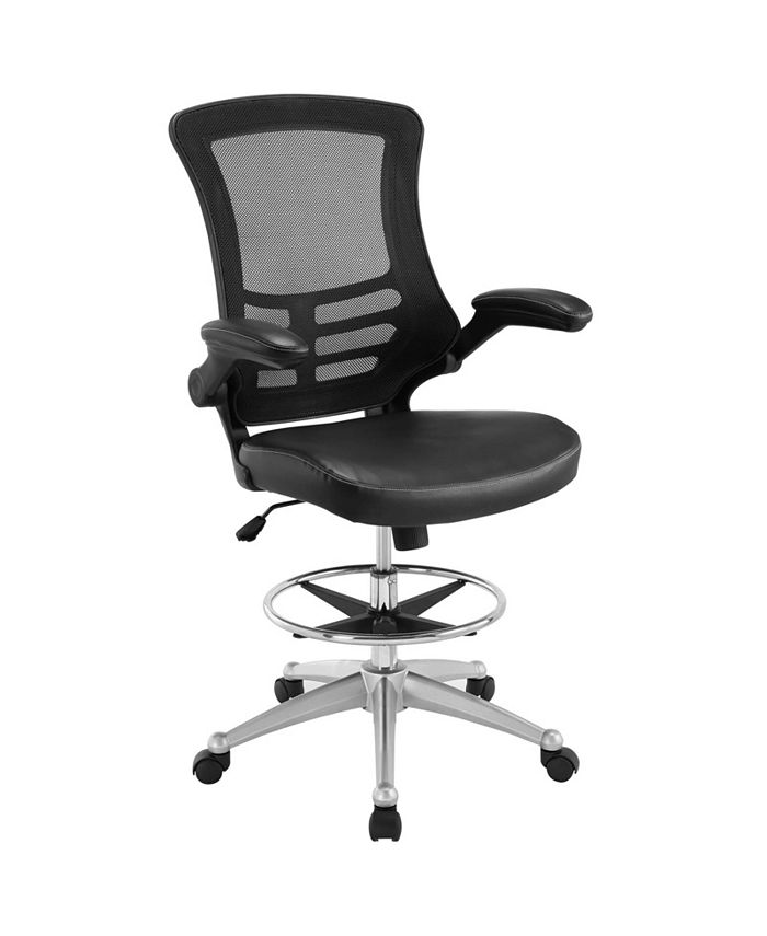 Modway Attainment Vinyl Drafting Chair - Macy's