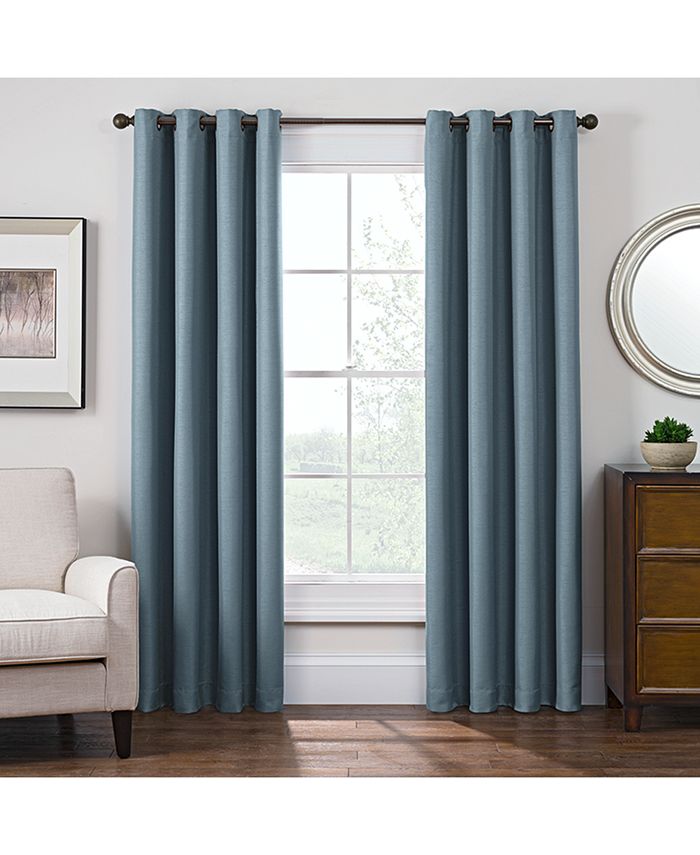 Keeco Antique Satin 52" x 63" Room-Darkening Grommet Window Panel - Macy's