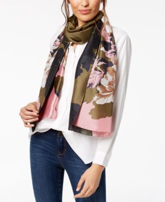 I.N.C. Big Rose Oblong Scarf, Created for Macy's - Macy's