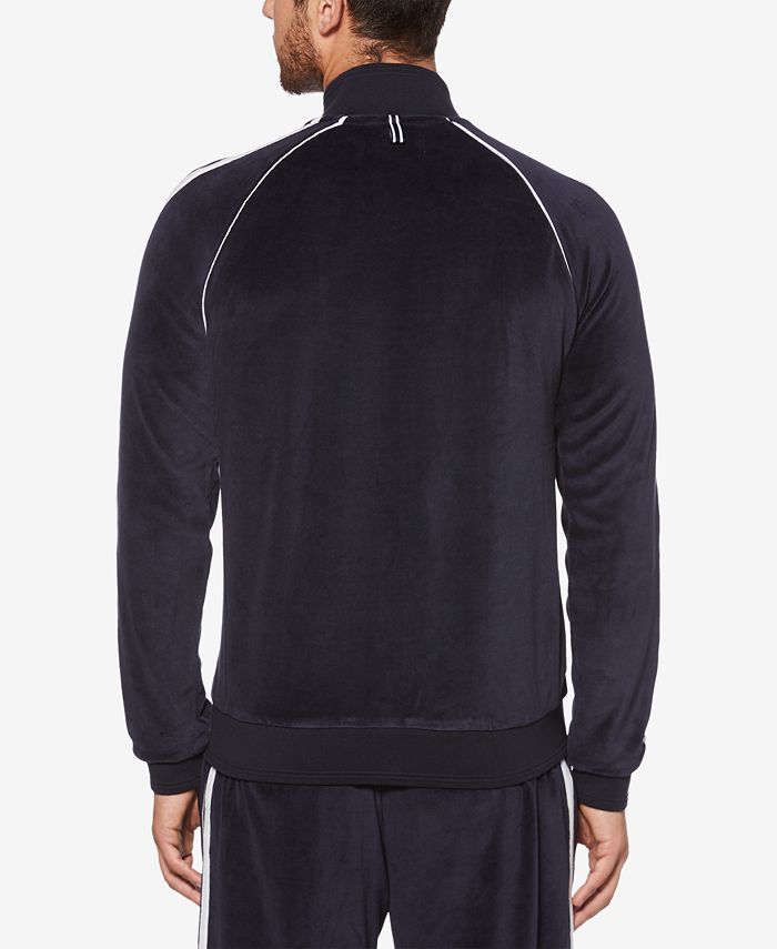 Original Penguin Men's Earl Velour Raglan-Sleeve Track Jacket - Macy's