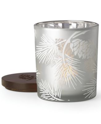 Lenox Alpine Pinecone Votive with Wooden Lid - Macy's