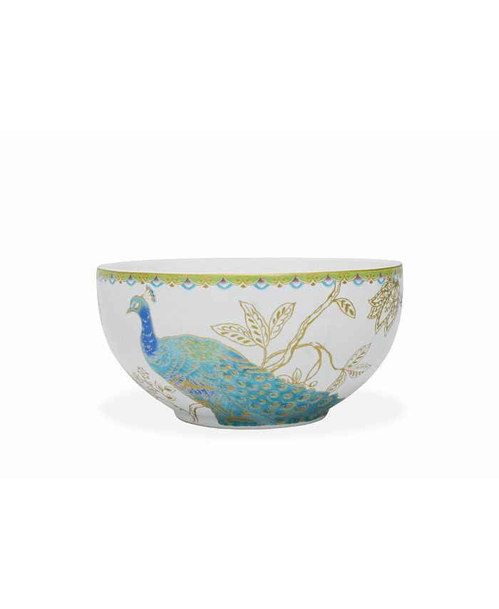 222 Fifth Peacock Garden 16 PC Dinnerware Set - Macy's