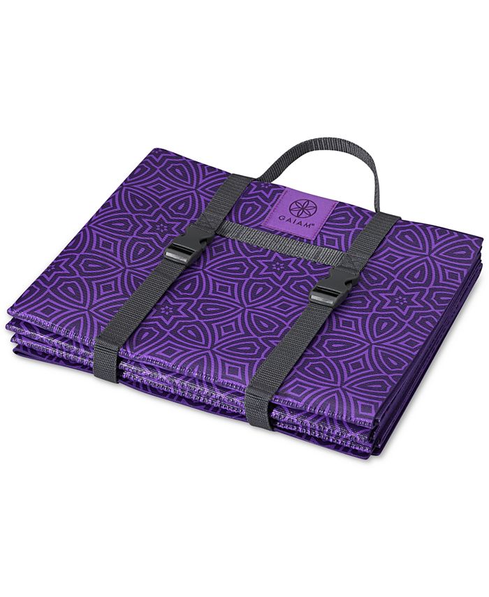 Gaiam On The Go Foldable Yoga Mat - Macy's